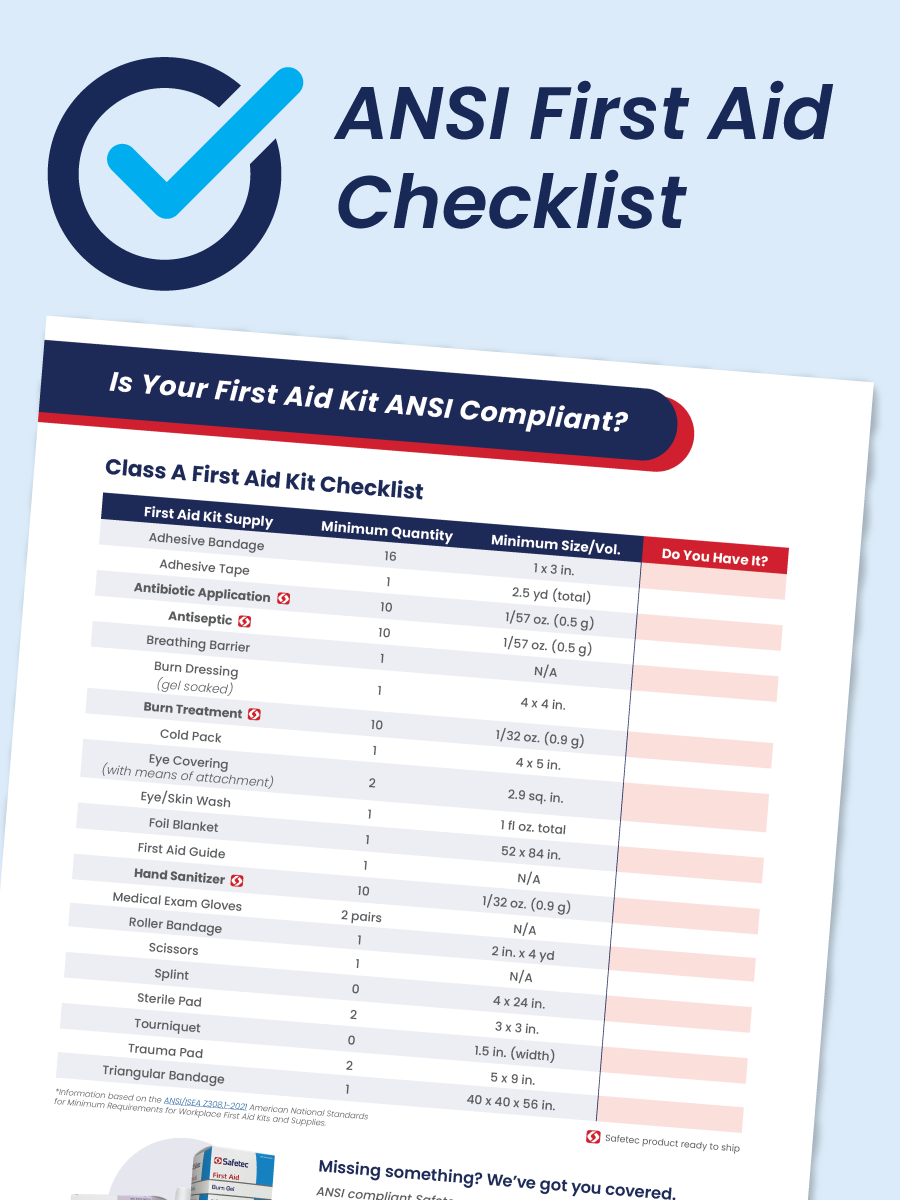 ANSI Compliance - Safetec of America