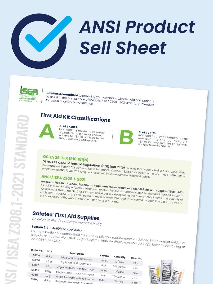 ANSI Compliance - Safetec of America