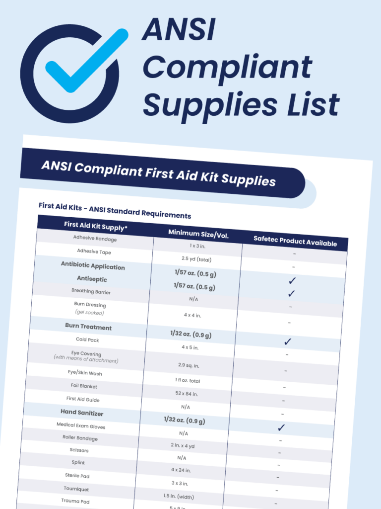 ANSI Compliance - Safetec of America